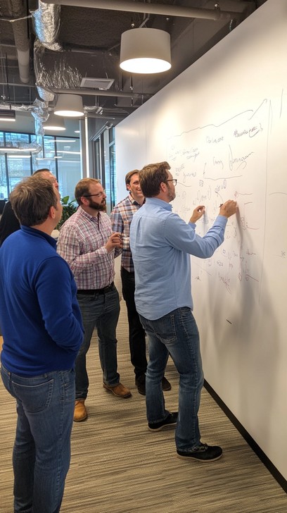 Free Team Whiteboard Discussion Image - Teamwork, Meeting, Office ...