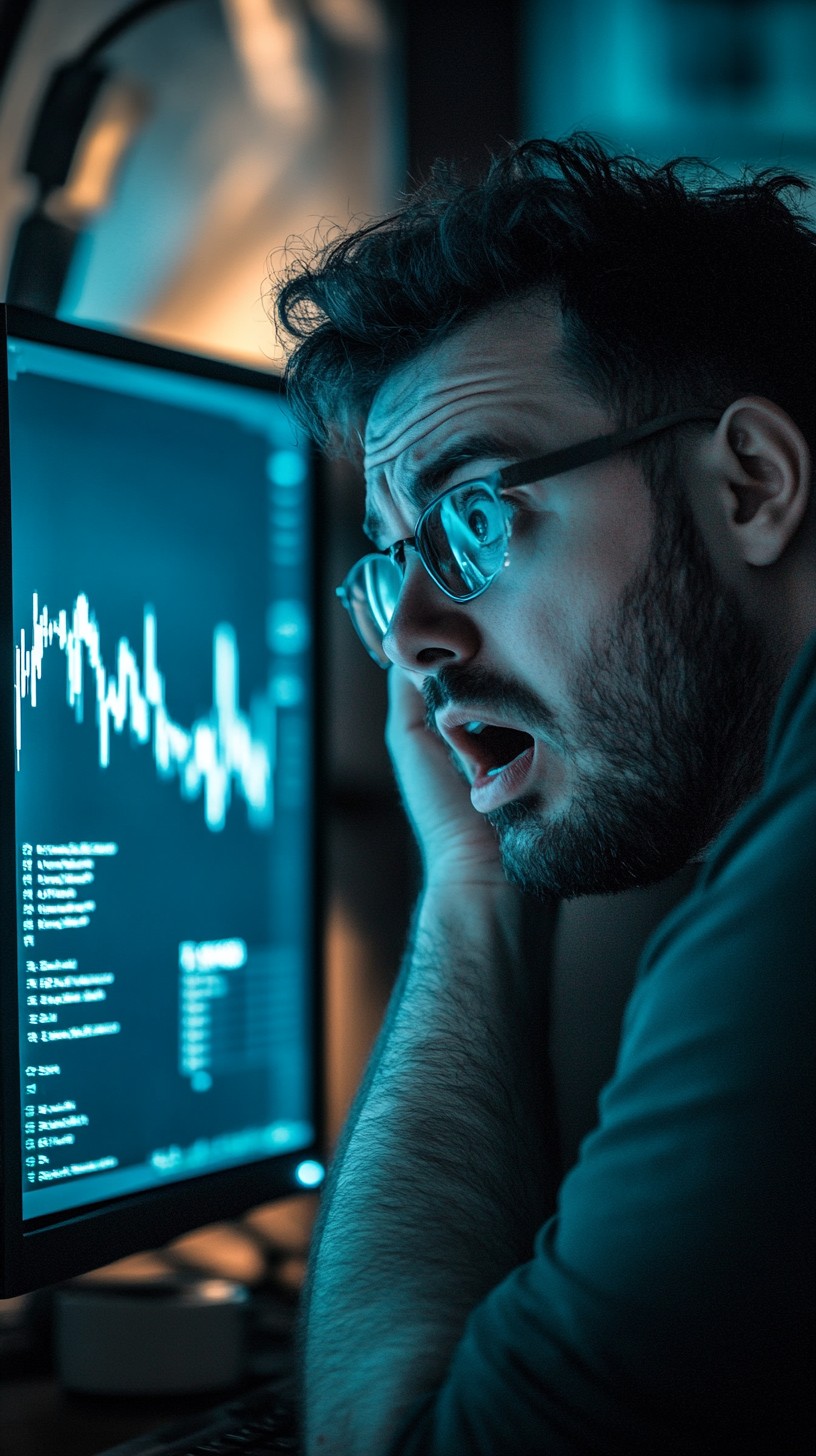 Free Shocked Computer User Image - Man, Shocked, Computer | Download at ...