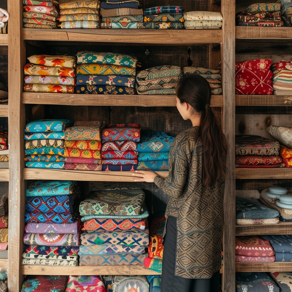 Free Fabric Store Browsing Image - Fabric, Textiles, Shopping ...