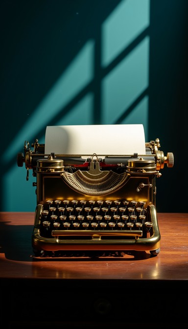 Free Golden Typewriter Legacy Image | Download at StockCake