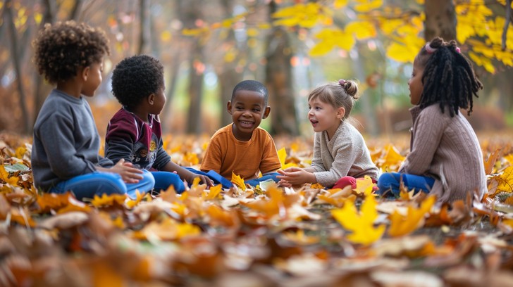 Free Autumn Playtime Fun Image - Autumn, Children, Leaves | Download at ...