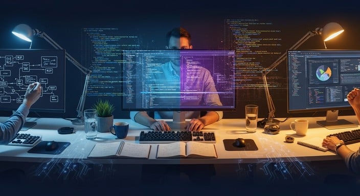 Free Collaborative coding environment Image | Download at StockCake