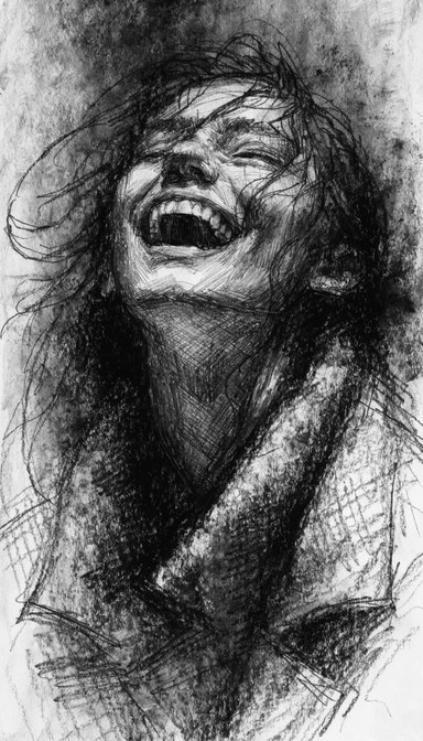Free Joyful Charcoal Portrait Image - Charcoal, Sketch, Portrait ...