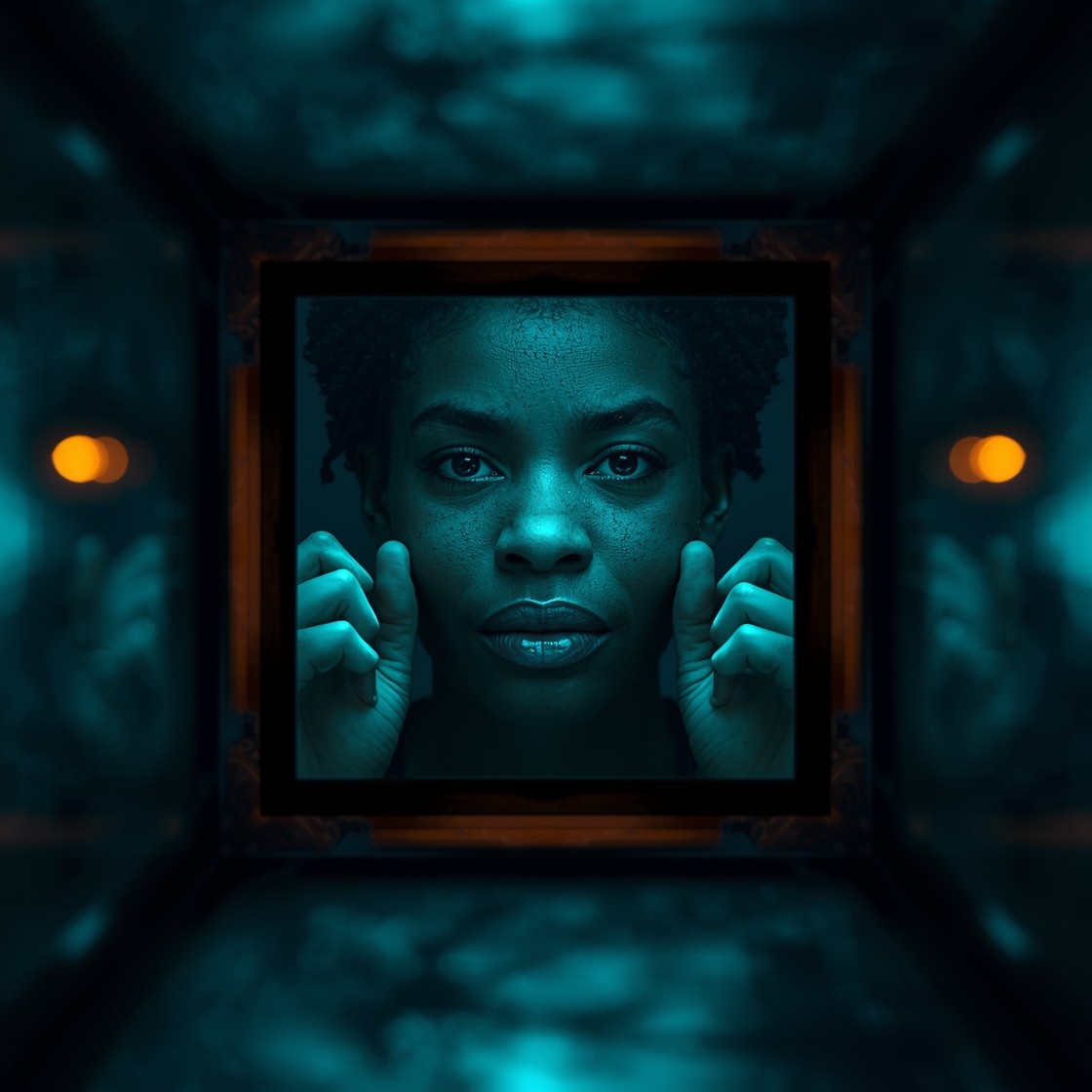 Free Digital Human Interface Image - Digital, Teal, Screen | Download at StockCake