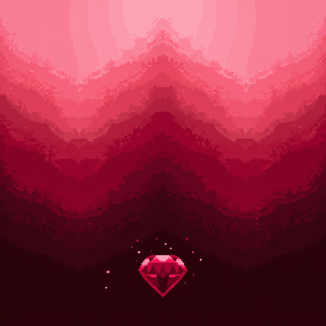 Free Radiant Ruby Waves Photo - Ruby, Gem, Pixel | Download at StockCake