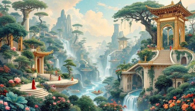 Free Impossible Garden Paradise Image - Garden, Fantasy, Impossible ...