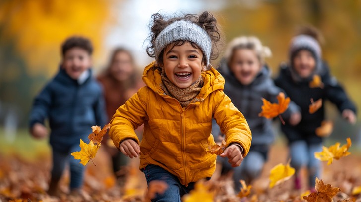 Free Joyful autumn play Image - Autumn, Children, Play | Download at ...
