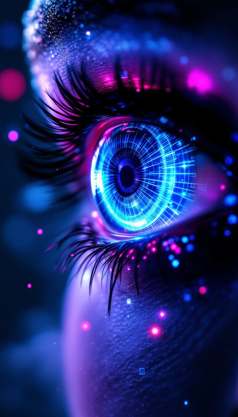 Free Neon Eye Awakens Image - Cyberpunk, Neon, Holographic | Download ...