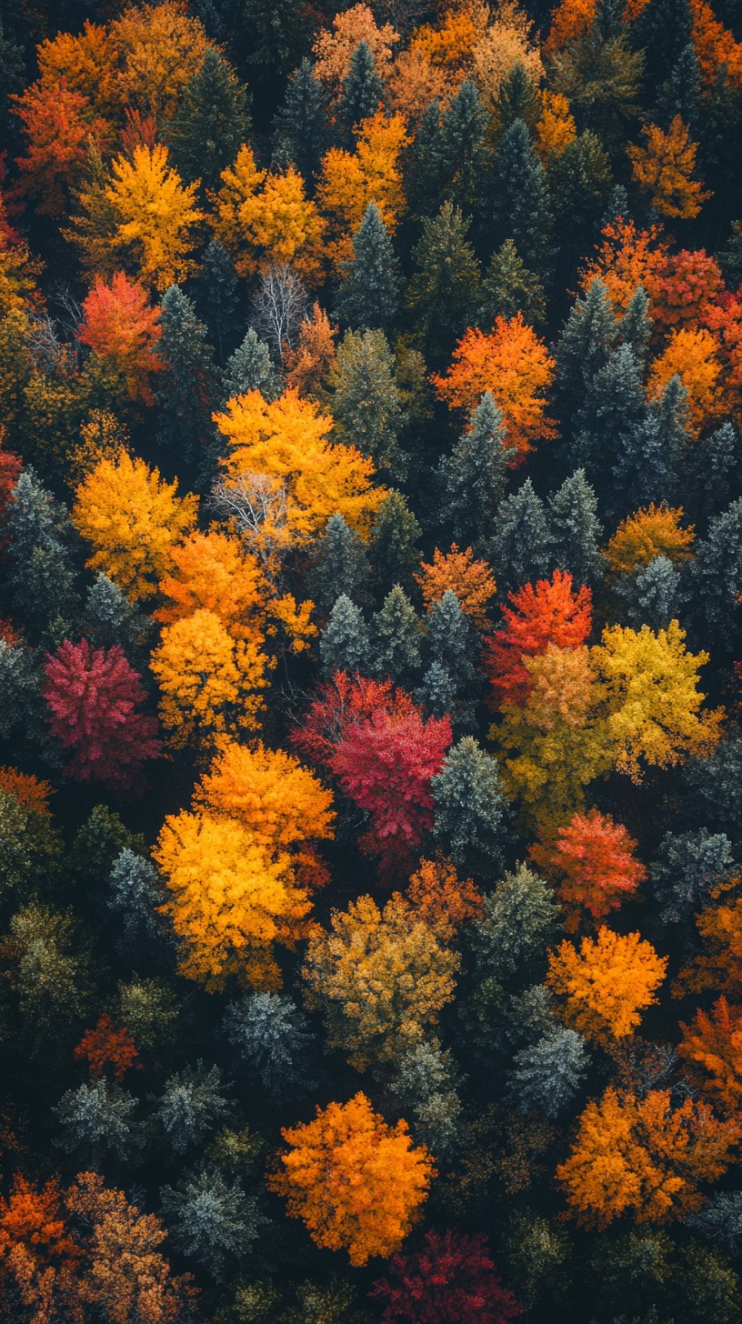 Free Autumn Colors Aerial Image - Autumn, Trees, Colors | Download at ...