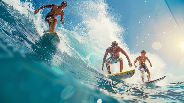 Free Surfing Ocean Wave Image | Download at StockCake