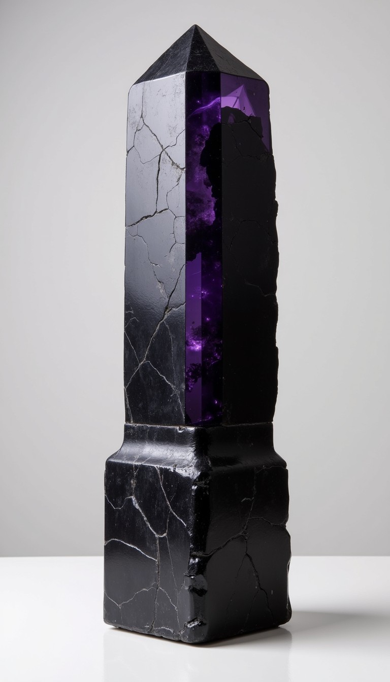 Free Obsidian Purple Monolith Image - Obsidian, Crystal, Monolith ...