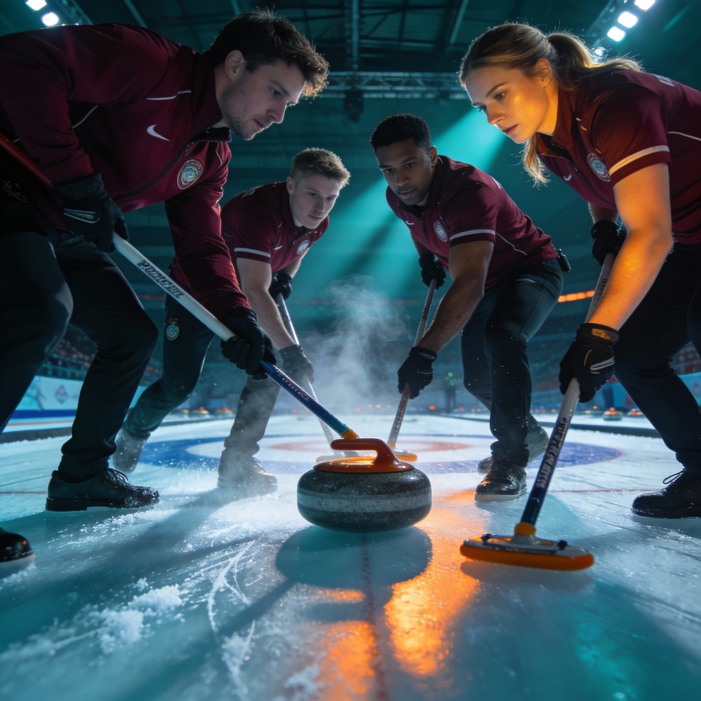 Free Ice Sport Drama Image - Curling, Athletes, Teamwork | Download at ...